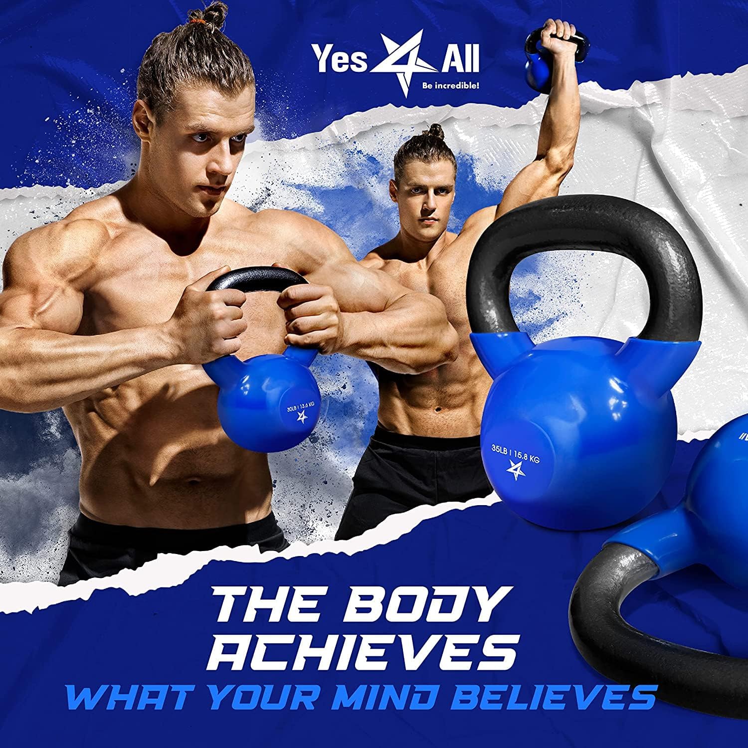 Yes4All Kettlebell Vinyl Coated Cast Iron Review